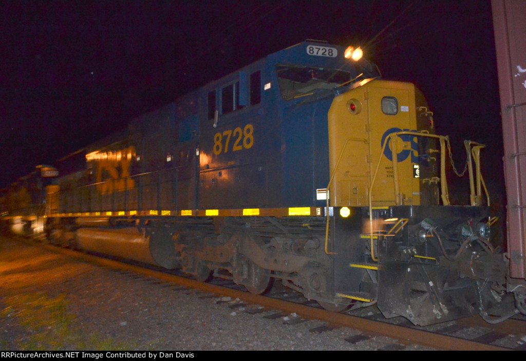 CSX SD60I 8728 in the consist on C746-04